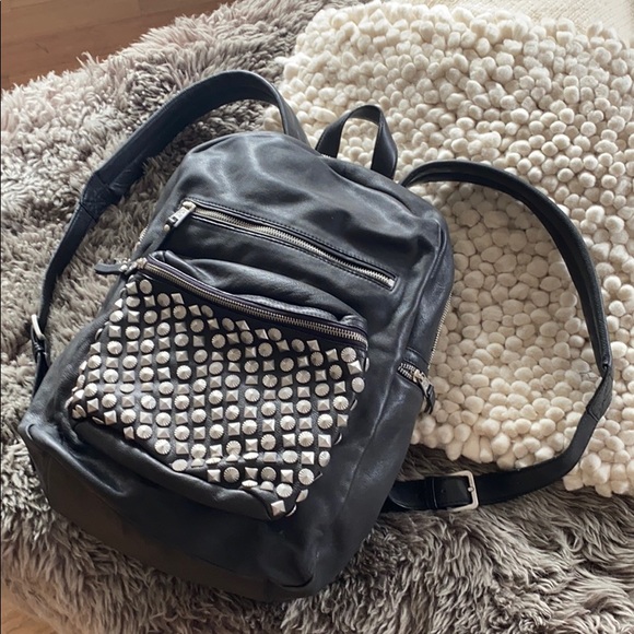 Ash | Bags | Ash Domino Studded Washed Leather Backpack Black | Poshmark